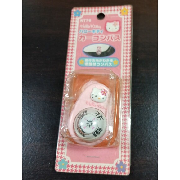 Other | Saniro 1998 Hello Kitty Car Compass Wind Shield Car Decoration ...